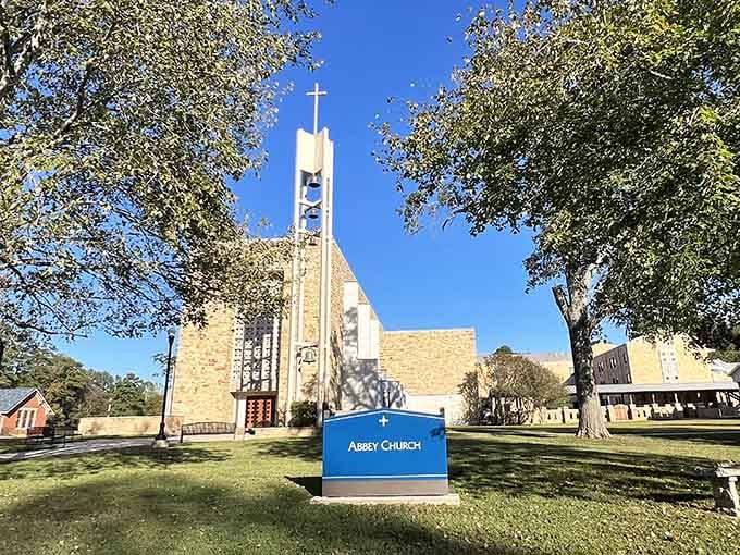 St. Bernard Abbey Church's modern design proves European influence in Cullman didn't stop in the nineteenth century.