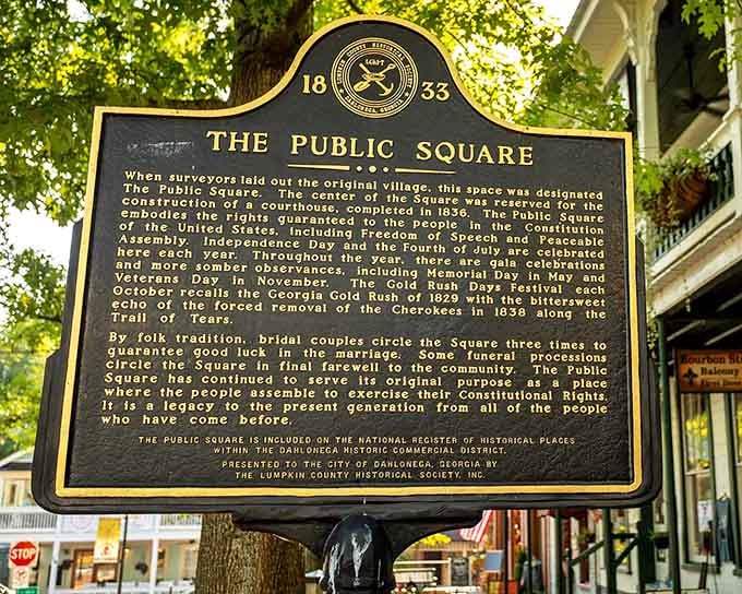 When a town's history marker needs this many words, you know some seriously interesting stuff went down here.