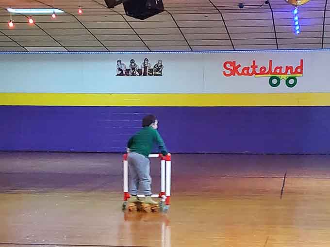 Roller skating rinks are where generations learned that falling down is part of getting back up again, literally.