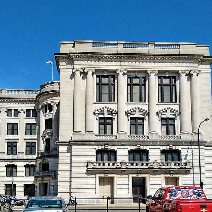 Historic downtown buildings showcase the kind of craftsmanship that modern construction forgot existed, complete with actual character and detail.