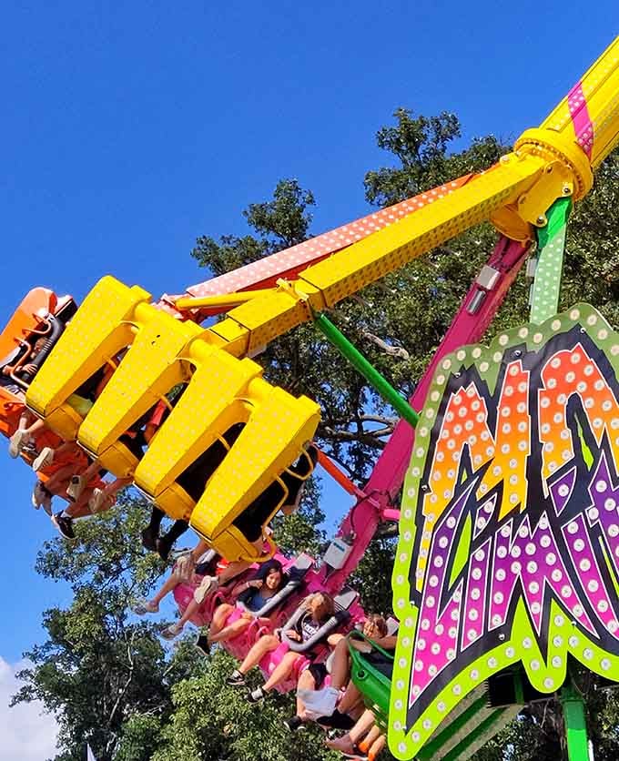 This spinning ride separates the brave from the wise, and your lunch from your stomach if you're not careful.