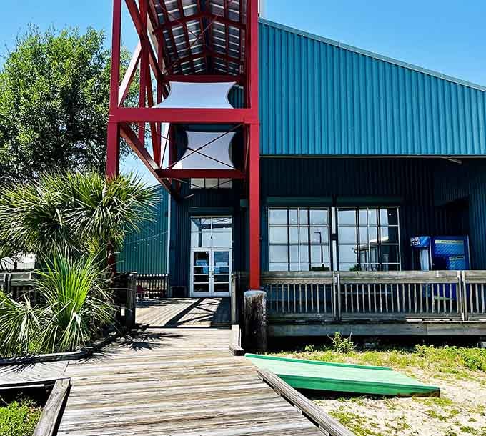 The Sea Lab building stands ready to teach you that the Gulf has more residents than your entire apartment complex ever will.