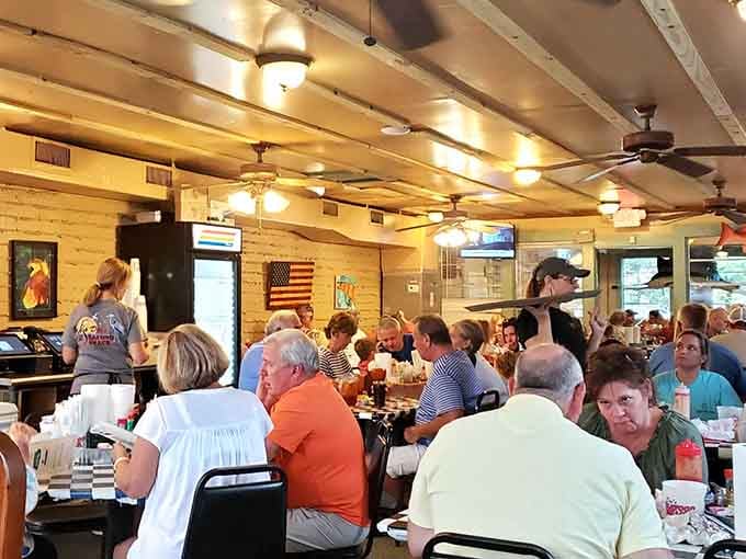 When the dining room's this packed with happy people, you know the locals have spoken loud and clear.