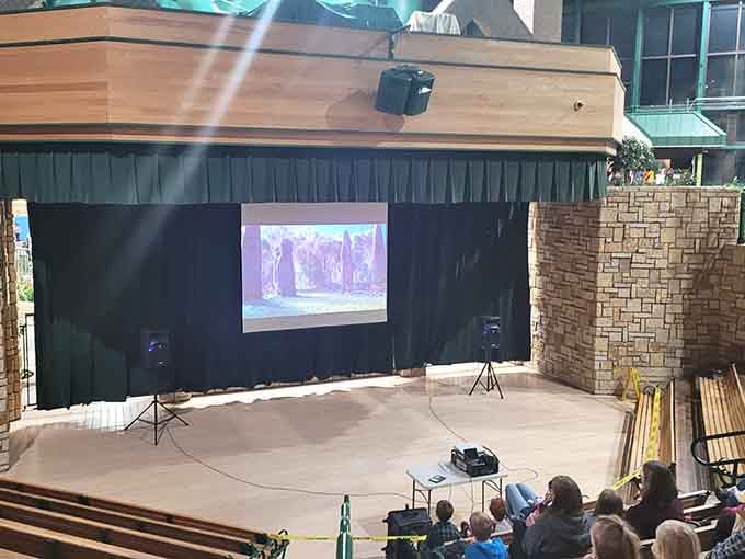 An amphitheater that hosts everything from performances to snack time, because multitasking is a Minnesota survival skill.