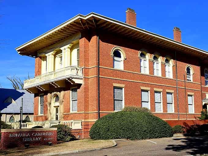 The Carnegie Library building represents an era when communities invested in beauty alongside books and learning.