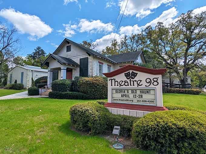 Community theater thrives here because people still believe in gathering together for live entertainment and actual human connection.