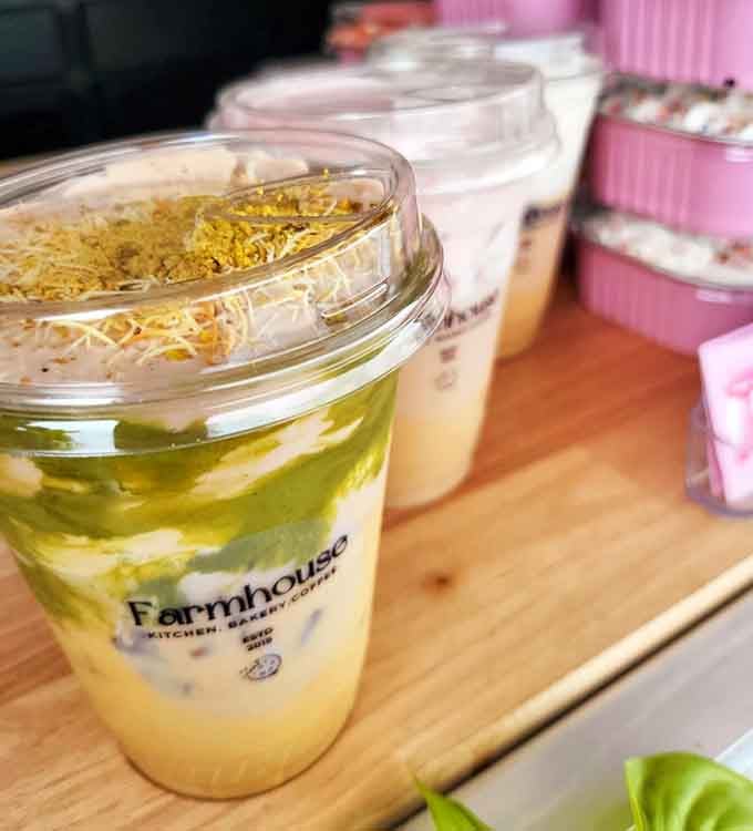 Layered dessert parfaits in clear cups let you see exactly what delicious trouble you're getting yourself into here.