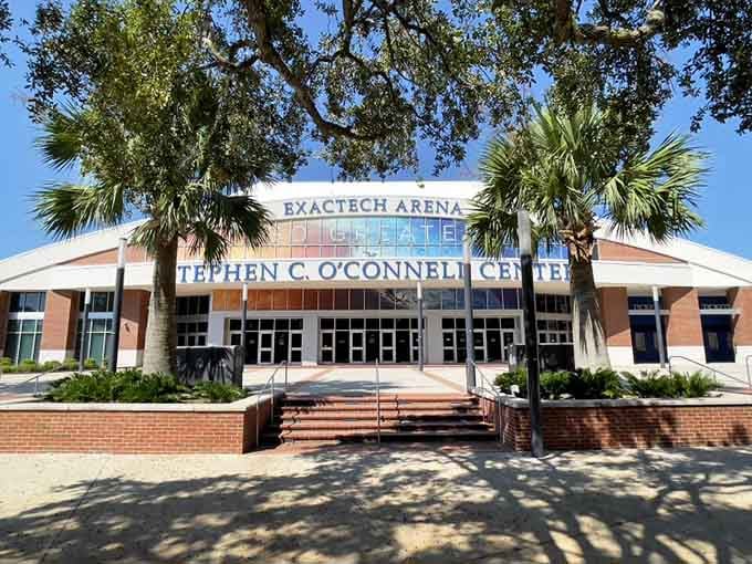 The Stephen C. O'Connell Center hosts everything from Gator basketball to concerts in true Florida style.