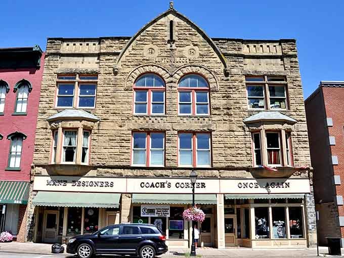 Historic storefronts line the streets, each building a chapter in Gallipolis's ongoing story of survival and adaptation.
