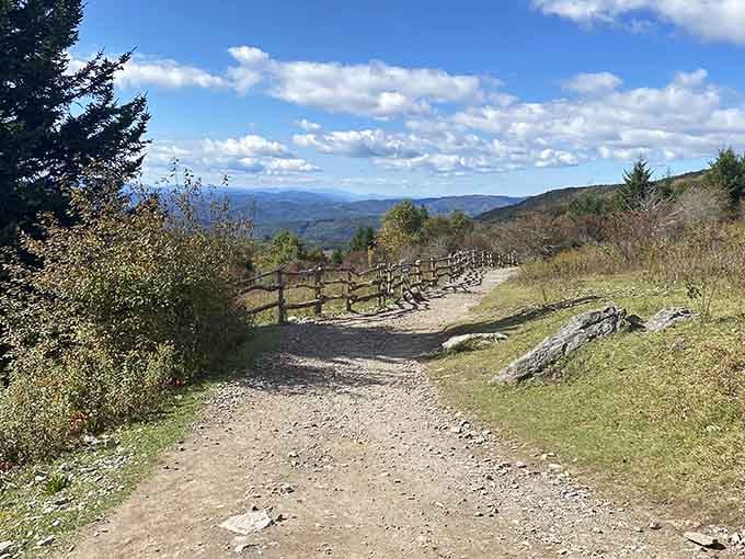 Trails winding toward distant peaks, beckoning adventurers with promises of views worth every uphill step.