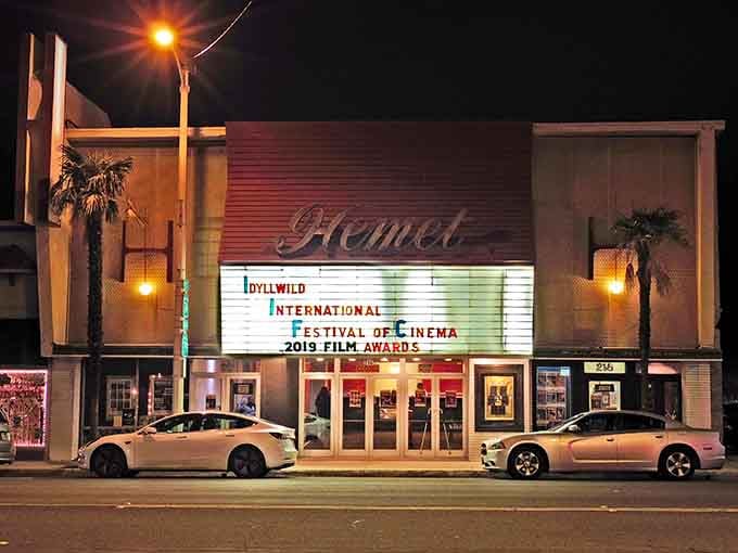 Classic marquee theaters like this prove that entertainment doesn't require streaming subscriptions or stadium seating prices.