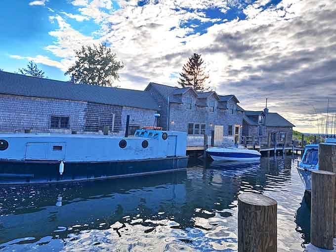 These working boats aren't museum pieces behind glass, they're still earning their keep on the water daily.