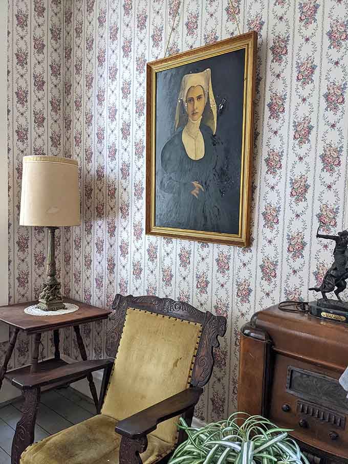 Period portraits and vintage furniture create an authentic 1850s atmosphere that feels almost too real for comfort at times.