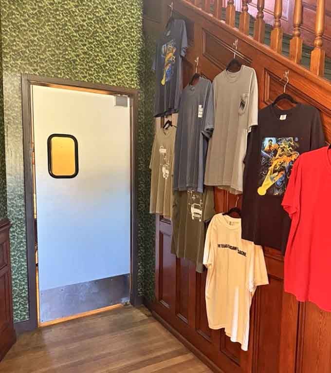 Even the merchandise area has personality, because why shouldn't shopping for souvenirs be part of the fun experience here?