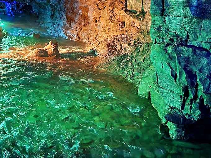 That turquoise water glow makes you wonder if you've accidentally stumbled into an enchanted grotto.