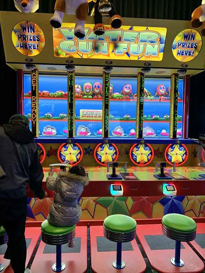 Water gun games bring carnival nostalgia indoors where weather never ruins your winning streak or aim.