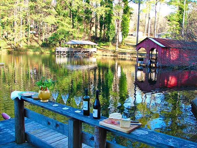Dockside wine and cheese setups that make you wonder why you ever ate lunch at your desk.