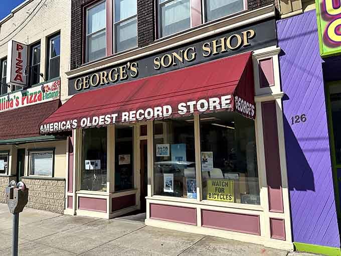 George's Song Shop claims the title of America's oldest record store, spinning vinyl dreams since before streaming was even a concept.