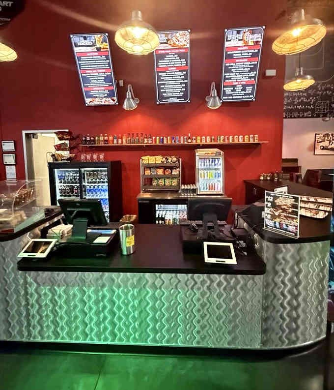 The counter where dreams of speed become reality, and where you'll soon be clutching your lap time printout.