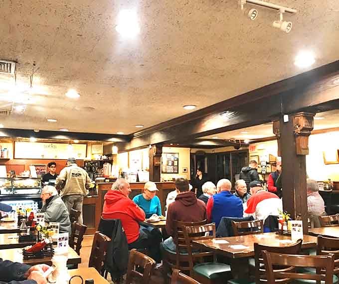 When the breakfast crowd gathers like this, you know the locals have found something worth waking up for.