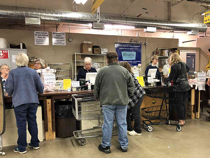 Friendly volunteers keep the operation running smoothly, proving that shopping for good causes feels even better than regular shopping.