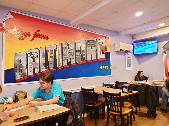 Real people enjoying real food in a real neighborhood spot, which is increasingly rare and infinitely valuable these days.