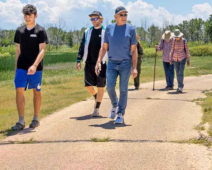 Walking trails wind through town where the biggest traffic jam is three people saying hello simultaneously.