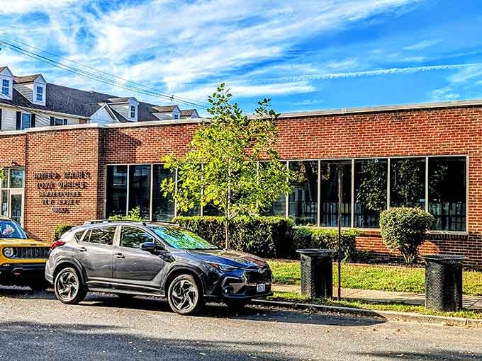 Even the post office building maintains that historic charm, because apparently Lambertville doesn't do boring municipal architecture.