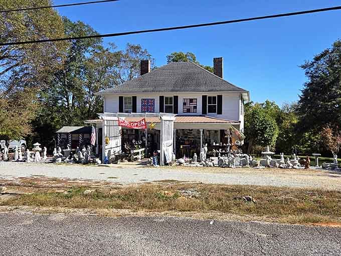 When a white farmhouse becomes an antique shop, magic happens and wallets get considerably lighter in the best way.