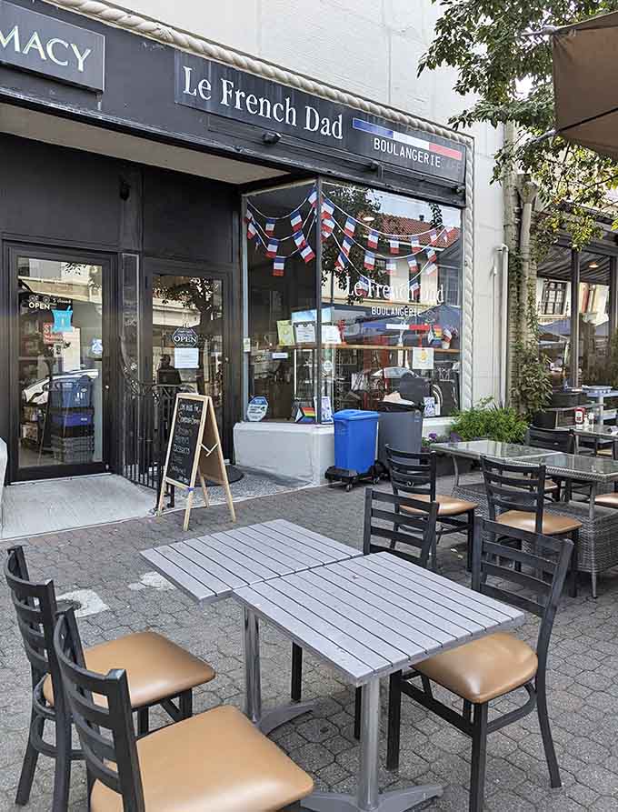 Outdoor seating lets you enjoy your pastries while people-watching, the perfect combination for a leisurely Montclair morning.