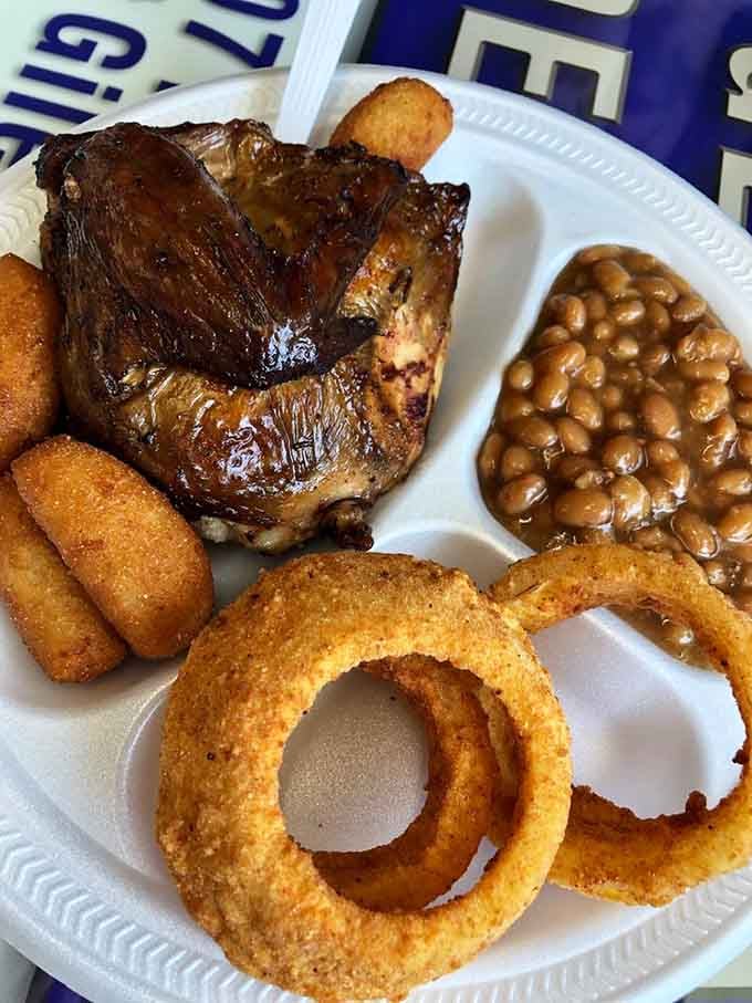 When your plate needs this much real estate, you know you're about to have a very good afternoon.