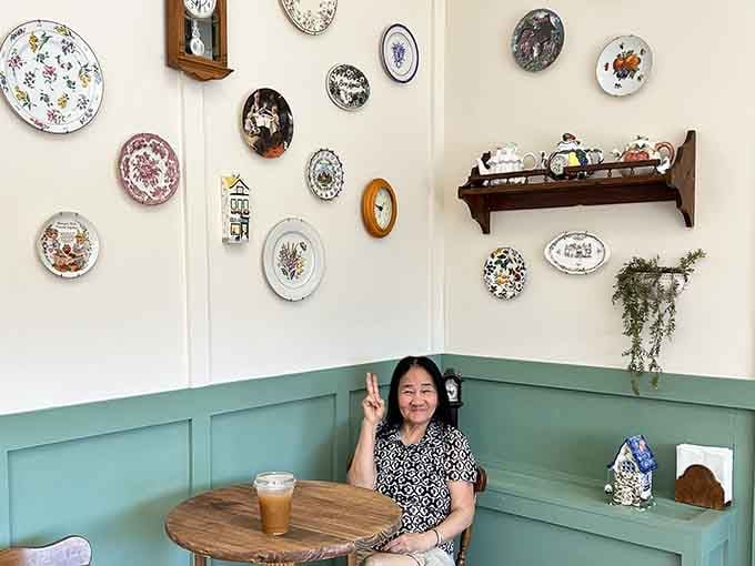 The smile says it all: this is exactly where you want to be on any given afternoon.