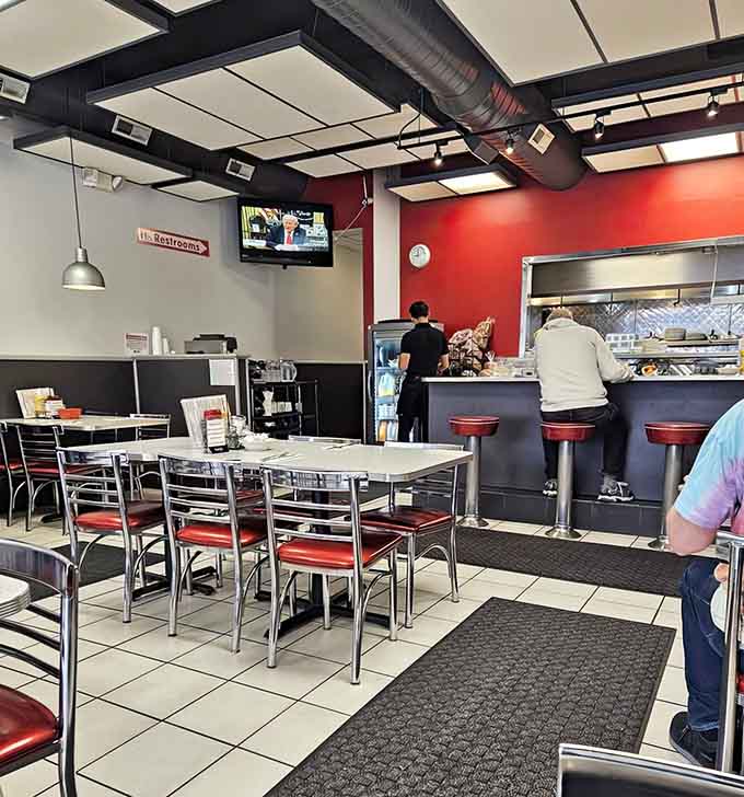 The counter seats fill up fast with folks who know exactly where to find their morning happiness.