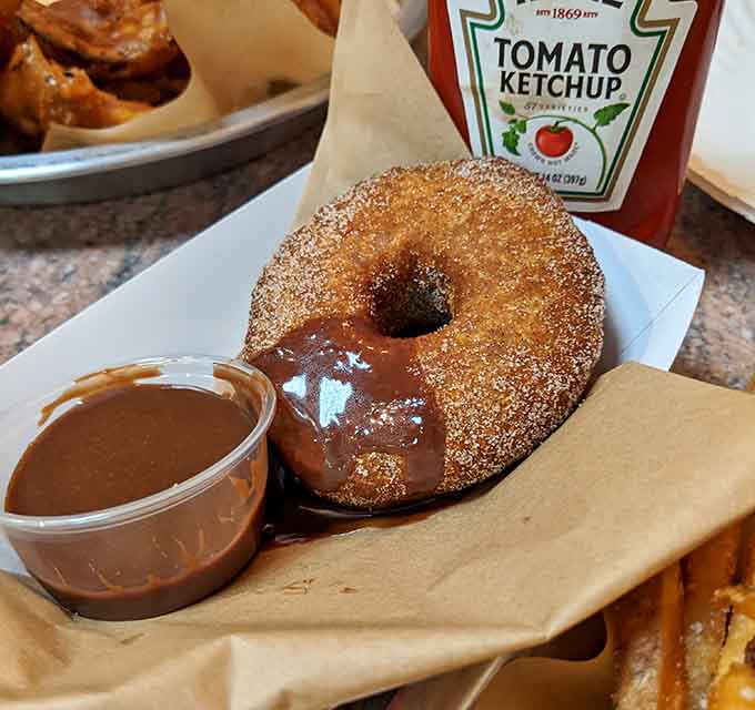 A donut that pairs with fried chicken? Now that's the kind of innovative thinking that makes America great.