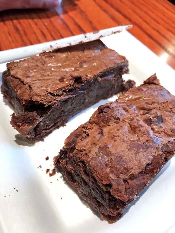 These brownies look fudgy enough to make you forget every diet you've ever considered starting tomorrow.
