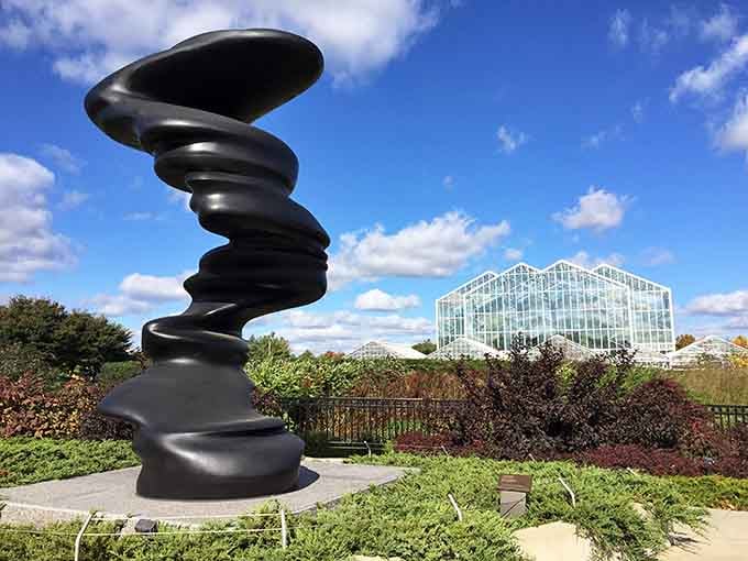 Where art meets nature in Grand Rapids. Even the sculptures seem happy to be in Pure Michigan.