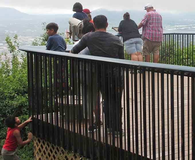 Visitors gather at the observation deck, united by shared wonder at landscapes that never get old.