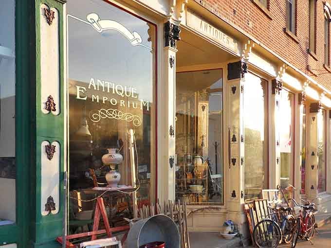 Downtown antique shops offer treasures from eras when things were built to last generations, not just until the warranty expires.