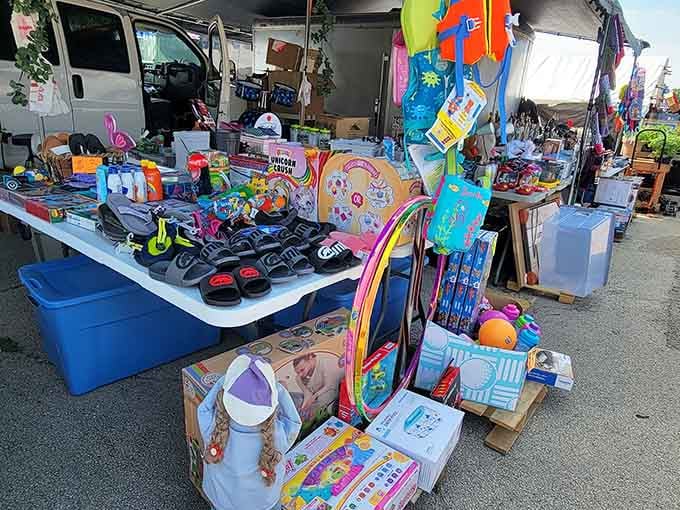 This eclectic mix of household treasures and colorful finds proves one person's miscellaneous is another person's must-have shopping destination.