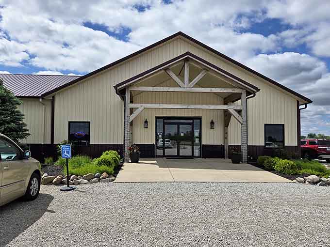 Tonne Winery's barn-style building offers wine country vibes without the California traffic or attitude.