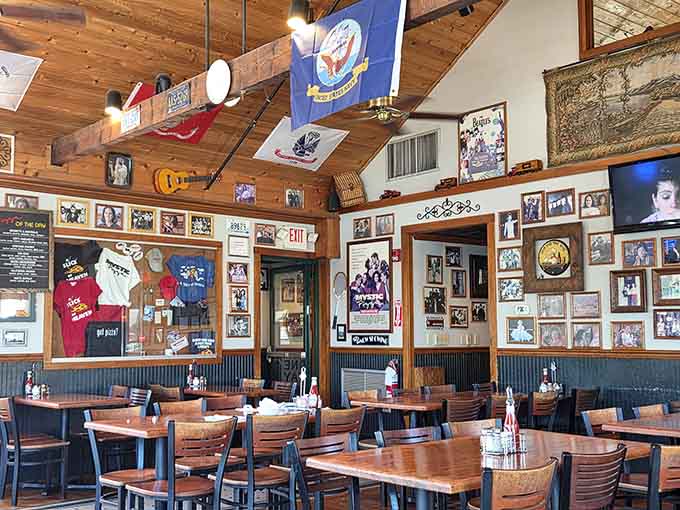 Wooden tables, celebrity photos, and enough nostalgia to fill a museum, but this place still feels like home.