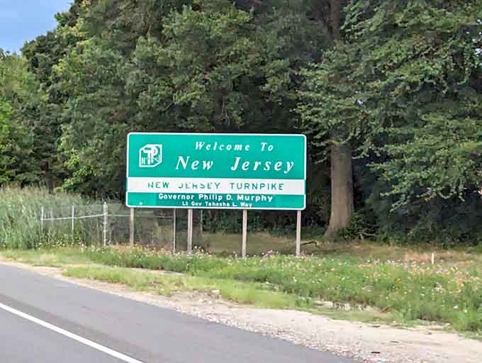 The Turnpike welcome sign is your official notification that jughandles and pork roll are back in your life.