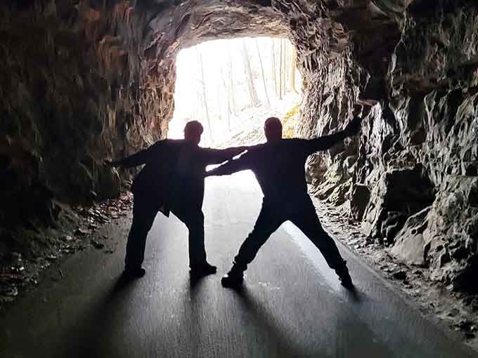 When the lighting is so perfect inside, you can't help but strike a pose worthy of an album cover.