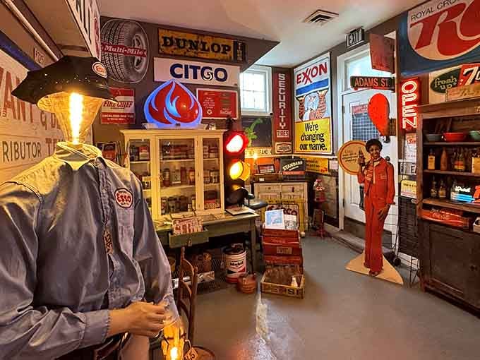 Firehouse Antiques proves one person's old gas station memorabilia is another person's treasure trove.