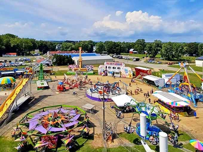 County fairs deliver nostalgia, fried dough, and carnival rides without requiring a second mortgage to enjoy the experience.