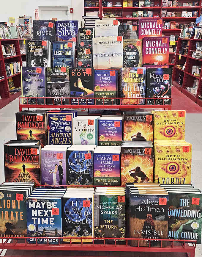 Current bestsellers at yesterday's prices, proving the book industry's markup has been lying to us all along.