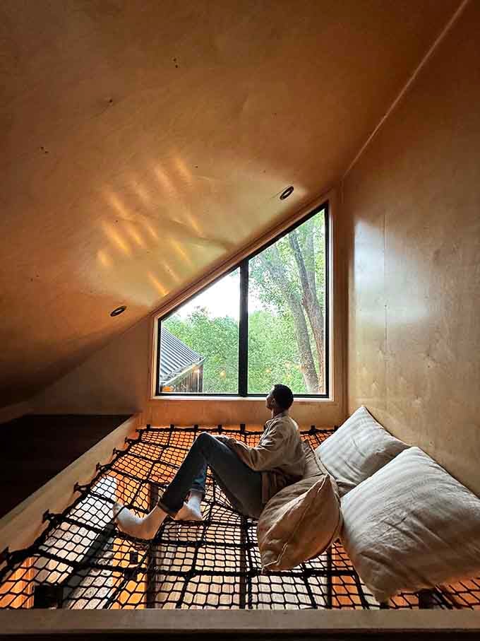 A cozy loft nook where you can read, nap, or pretend you're finally writing that novel.