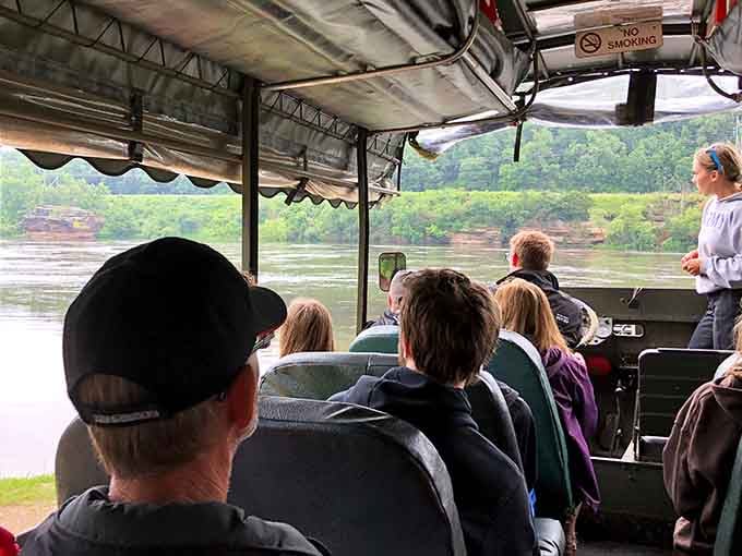 The view from your seat includes both stunning scenery and the back of fellow adventurers' heads, equally delightful.