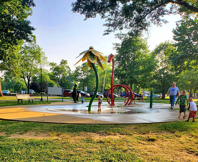 Legion Park's splash pad offers free entertainment that would cost admission at most tourist destinations nationwide.