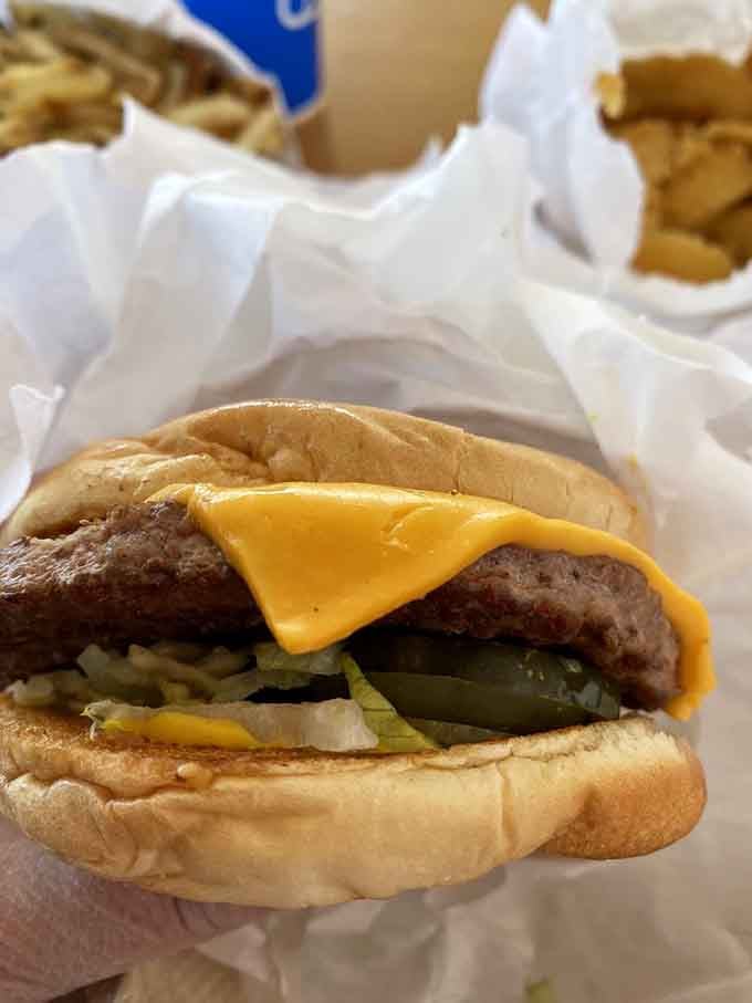 Even the burgers get the royal treatment here, proving Pat's knows its way around any grilled masterpiece.